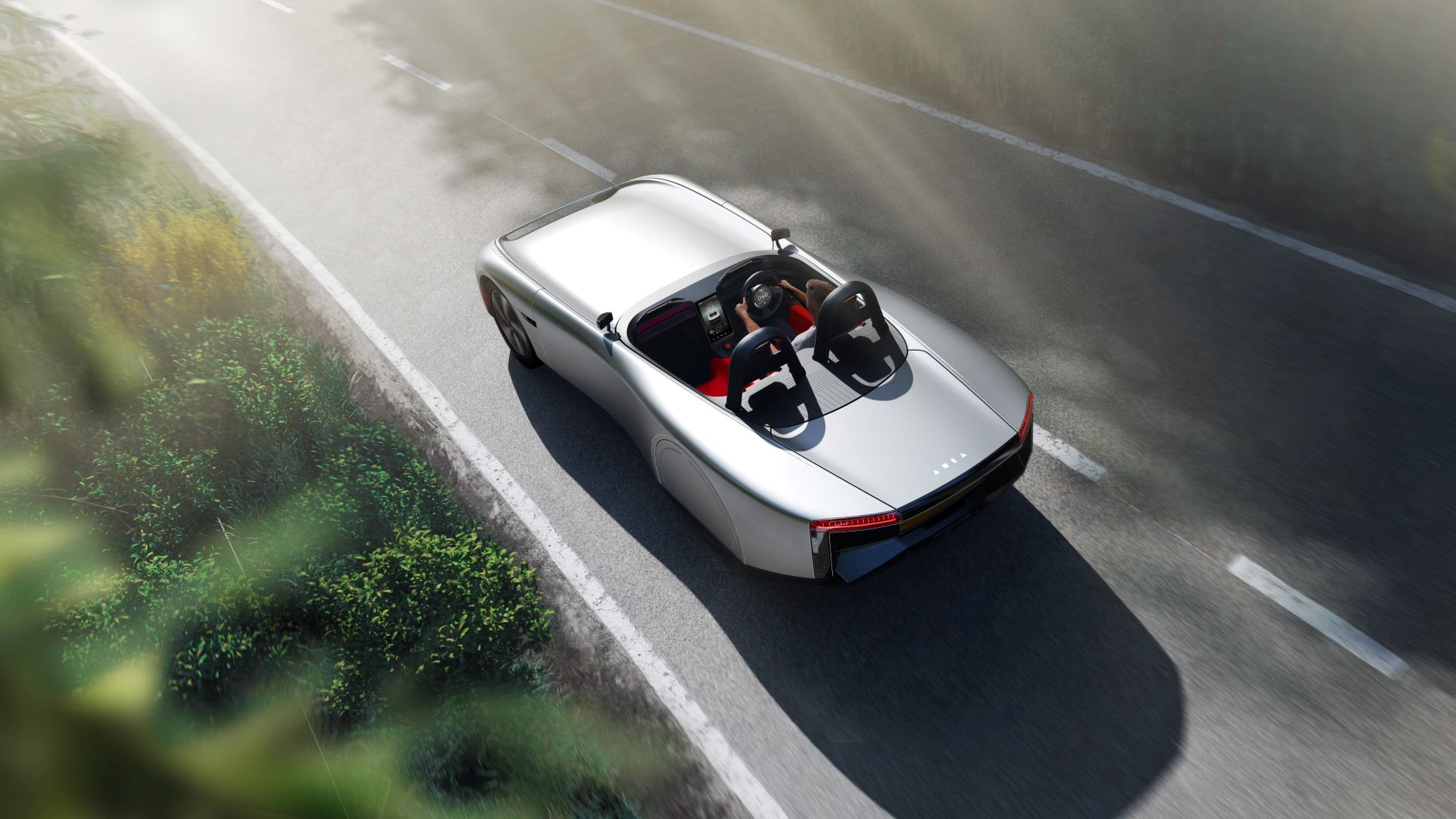 British consortium shows a lightweight electric sports car of the ...